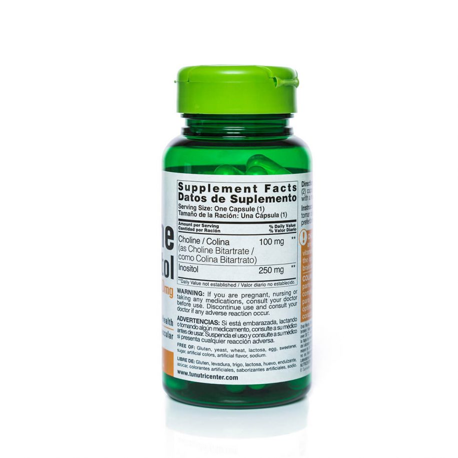 Choline & Inositol 100mg/250mg – Nutricenter
